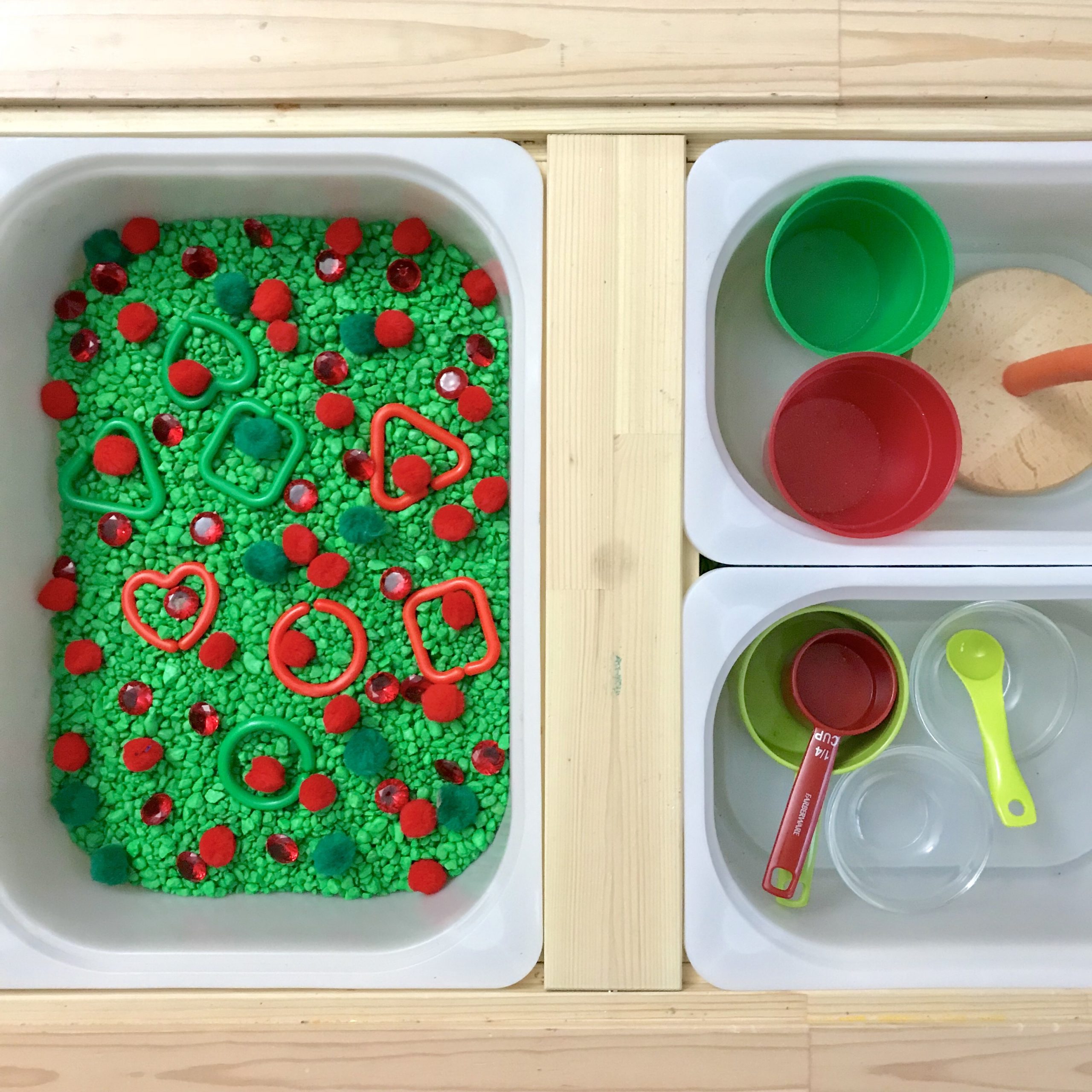 Christmas theme Sensory Bin - Fun In Cocoon