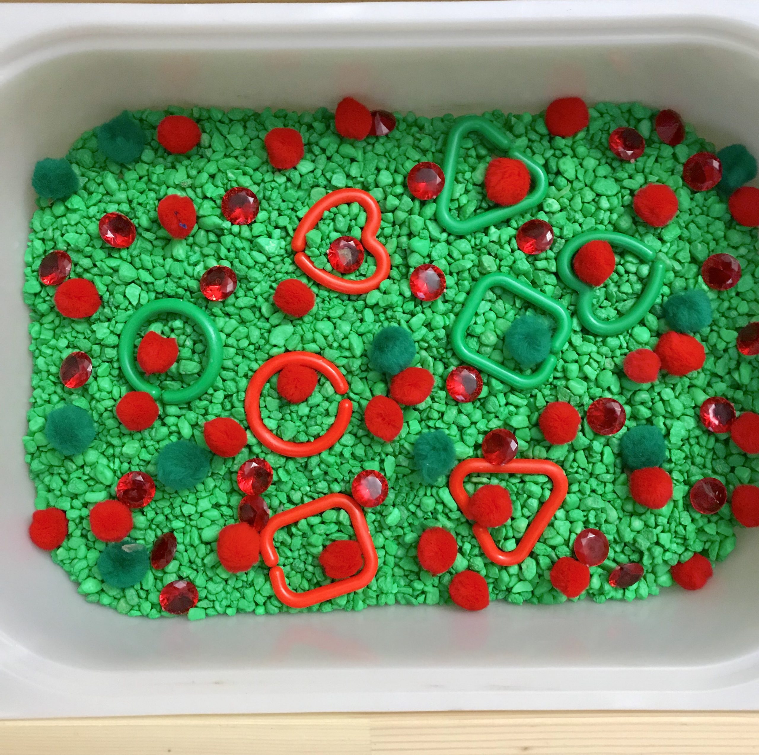 Christmas theme Sensory Bin - Fun In Cocoon