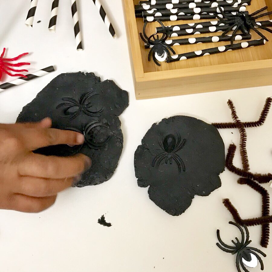 Spider Playdough Invitation - Fun In Cocoon