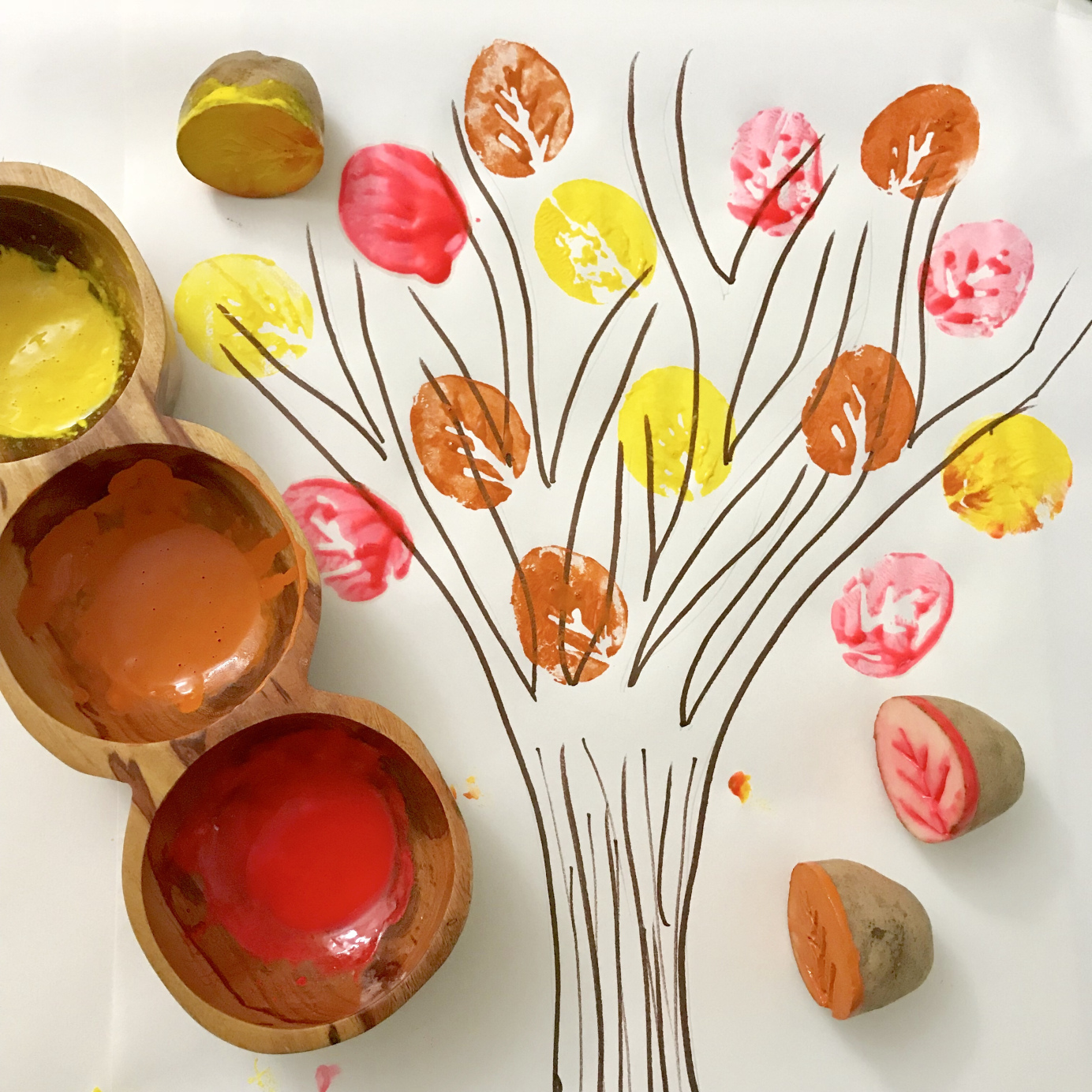 Leaf Stamping - Fun In Cocoon