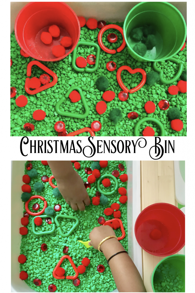 Christmas theme Sensory Bin - Fun In Cocoon